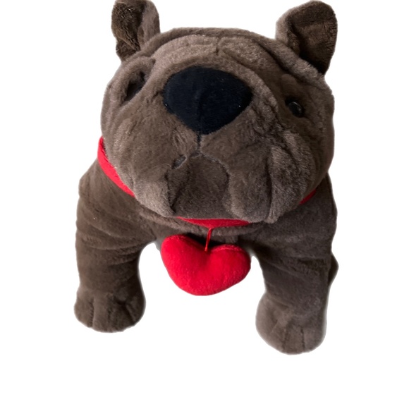 Dan Dee | Toys | Dan Dee Shar Pei Dog 3 Plush Puppy Bulldog Red Collar ...